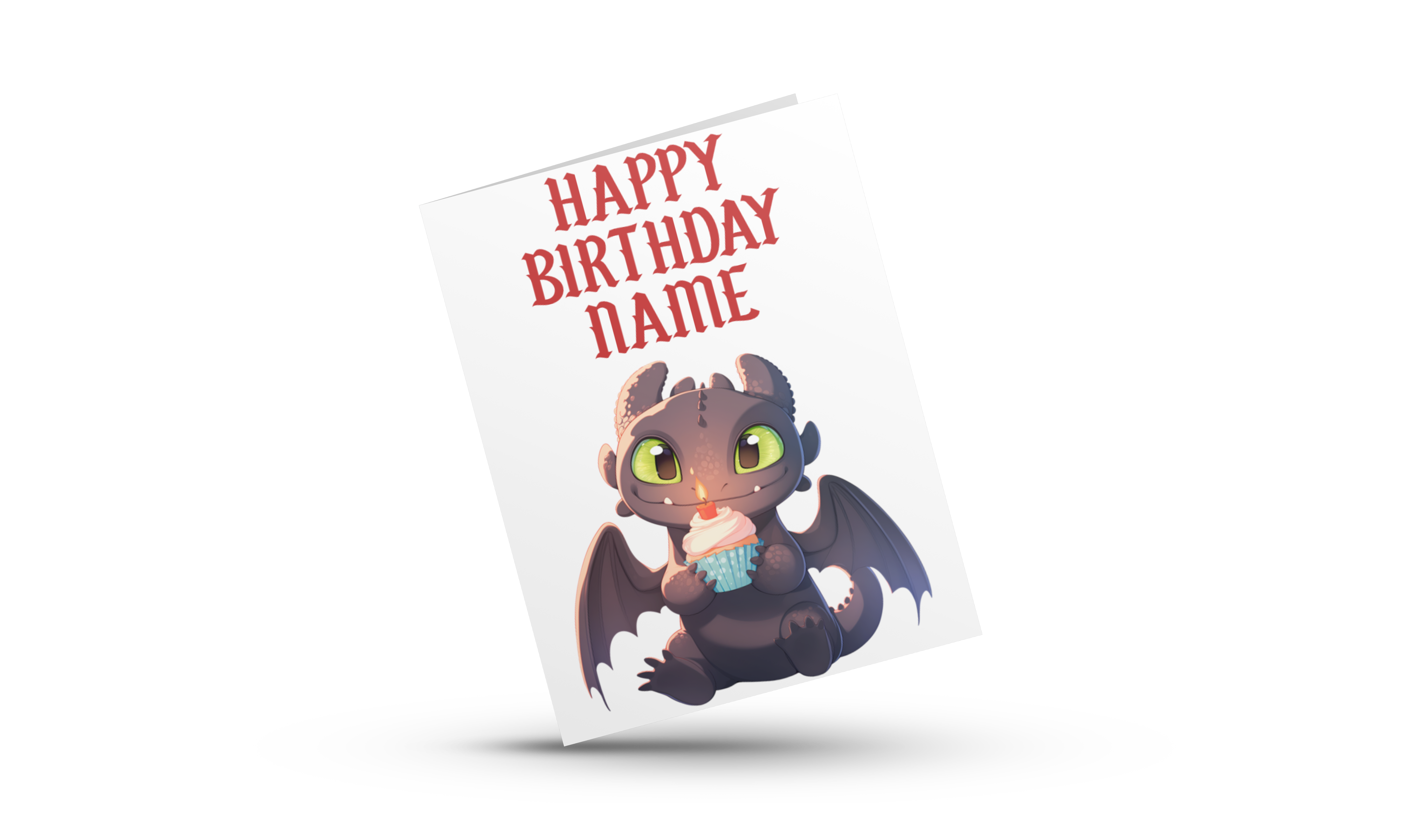Personalised Toothless Birthday Card ( How To Train Your Dragon ...