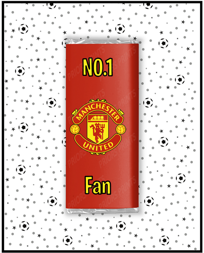 Manchester United Chocolate Bar Wrappers – Prior's Prints, Presents ...